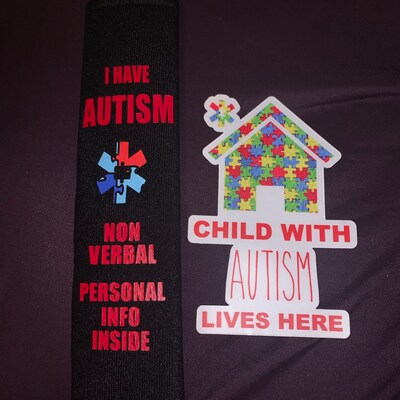 Child With Autism Lives Here Sticker Decal - Etsy