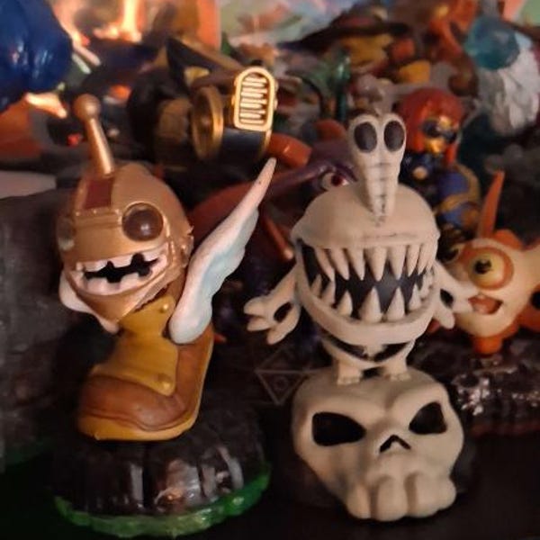 Custom Skylanders Bone Chompy Figure - Etsy