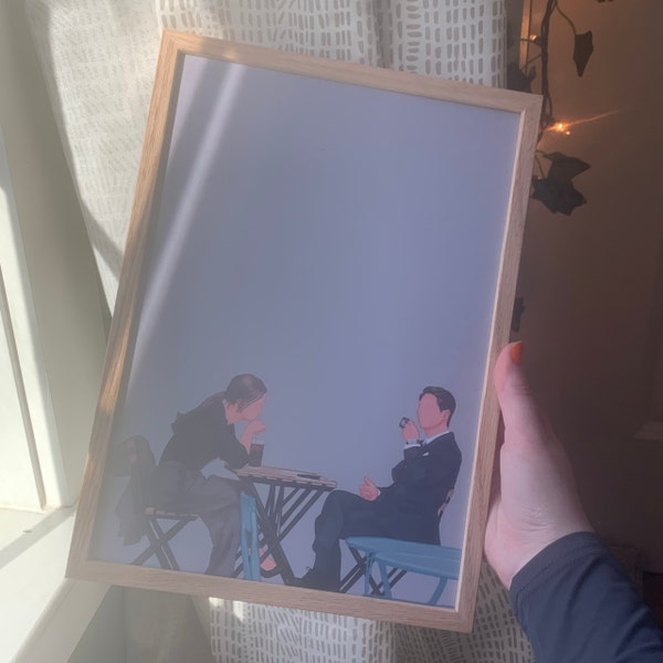 Vincenzo Coffee Date Kdrama Art Print ~ Korean Drama 빈센조 Song Joongki ...