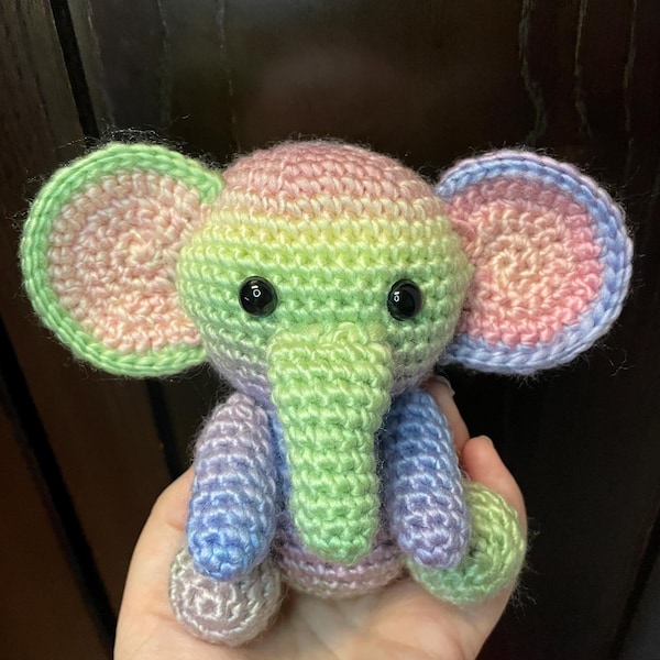 Baby Elephant Crochet Pattern Amigurumi Elephant Pattern Safari Animal ...