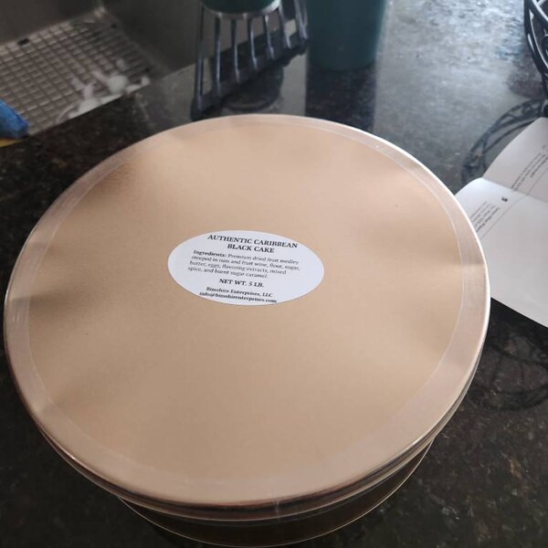 6-inch Dia., 2 Lb. - Caribbean Rum Fruit Cake (black Cake) - Etsy