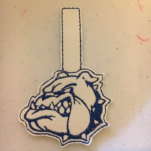 Bulldog, Military, Marines, School Mascot, Key Chain, Key Fob, Snap Tab ...