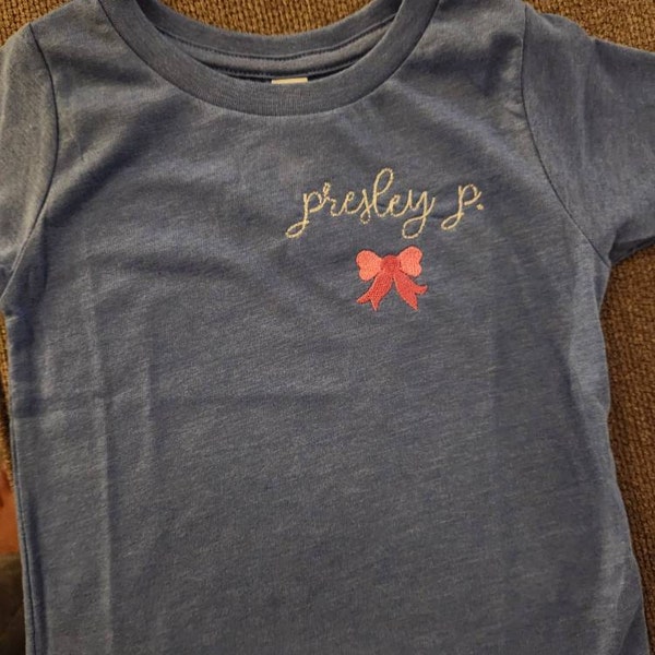 Girls Embroidered Shirt, Kids Name Tshirt, Personalized Girl Shirt ...