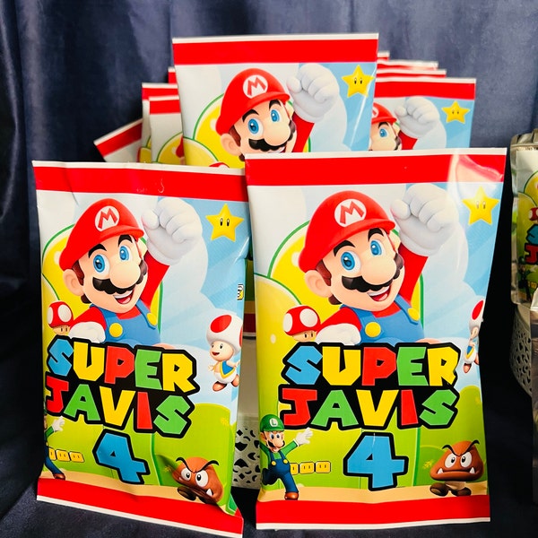 Super Mario Party Bundle - Printable Party Bundle- Chip Bag ...