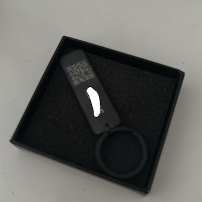 Personalized QR Code Keychain, Custom Code Keychain, Engraved Music ...