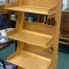 2 Tiered Slanted & Horizontal Display Rack, Wooden Countertop Retail ...