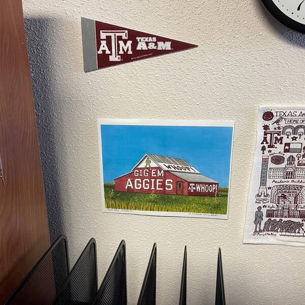 Aggie Barn. 8.5" X 11". Reagan, Texas. Watercolor Painting. Print ...