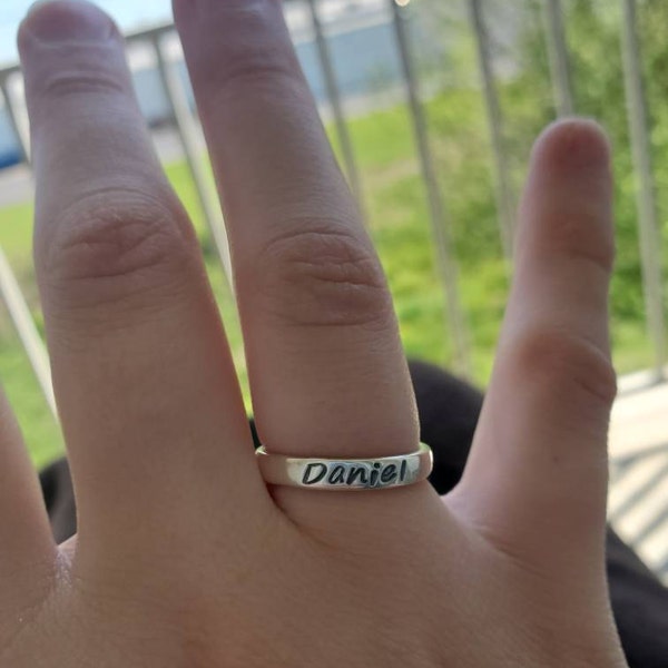 Triple Mother's Ring, Interlocking Name Rings, Personalized Rolling ...