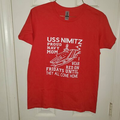 RED Friday US Navy Carrier Tee Shirts - Etsy