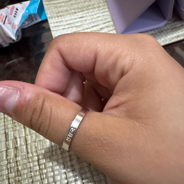 Personalized Japanese Name Rose and Silver Two Tone Stainless Steel ...