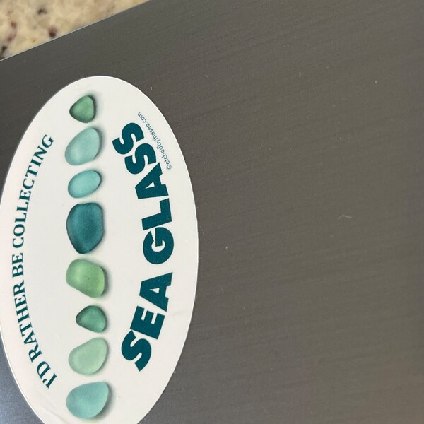 A Sea of Colors Poster - Color Chart of Sea and Beach Glass - Etsy