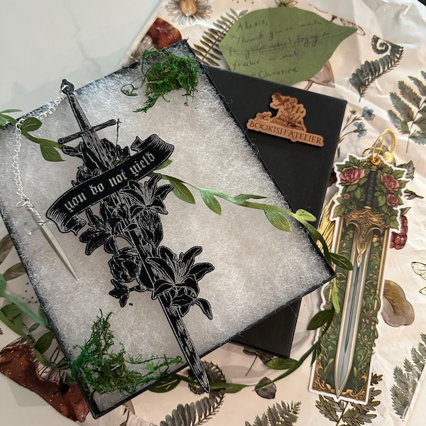 Starfall Blade Faux Leather Bookmark - Etsy