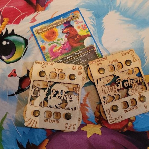 Dual 0-99 MTG Goblin Token Counter Mtg Wood Proxy Count Tapped ...