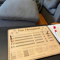 Ten Thousand Dice Game | Family Time | Game Night | Camping | Wood Game ...