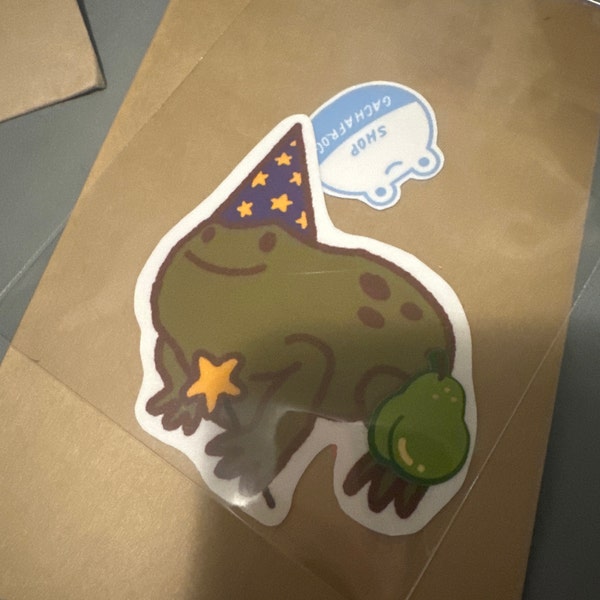 Toilet Frog Sticker - Kawaii Froggy Stickers, Waterproof Vinyl Sticker ...