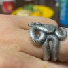 Snake Handmade Sterling Silver Men Ring, Serpent Silver Ring, Snake ...