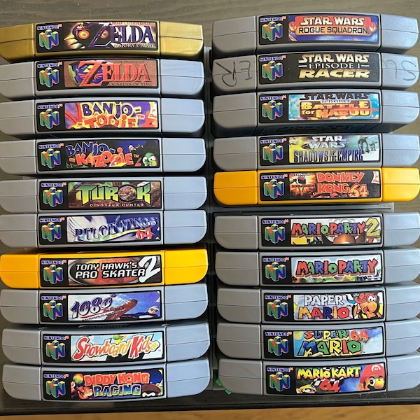 Nintendo N64 End Labels -includes Full Library - Etsy