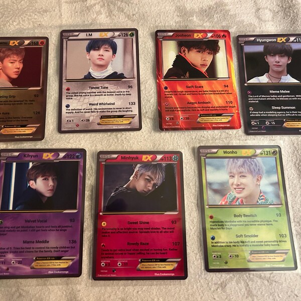 Monsta X Pokèmon Cards - Etsy