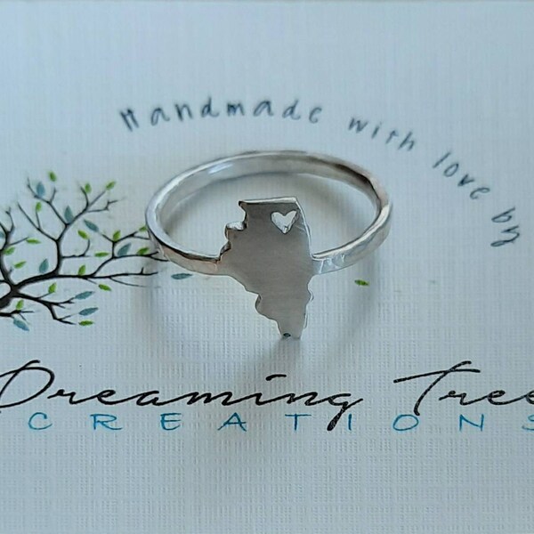 Any State Love Ring - the Original - Personalized State Ring - Etsy