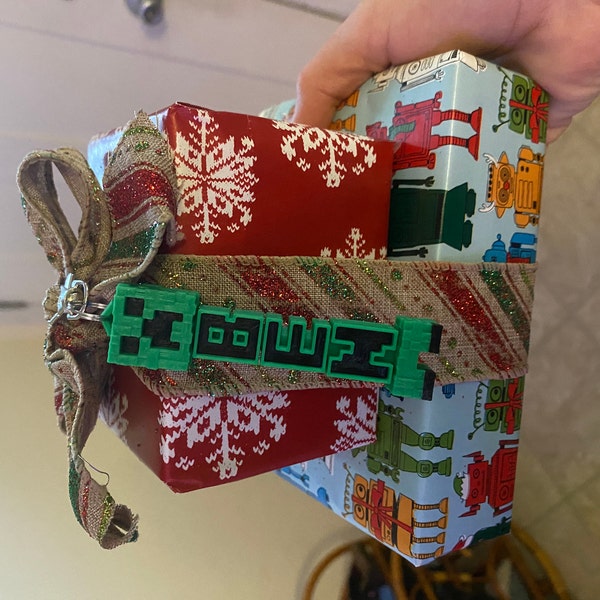 Minecraft Creeper Personalized Custom Name Tag, Keychain, Keyring ...