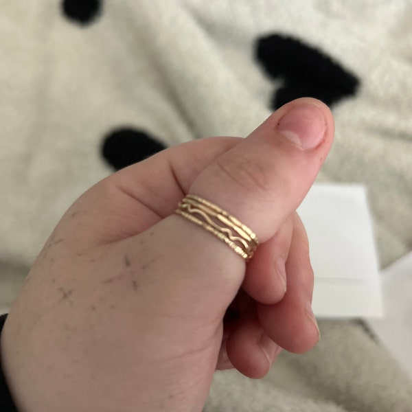 Stacking Ring Set, Stackable Ring Set, Stacking Ring, Ring Set, Gift for Her, Stackable Rings ...