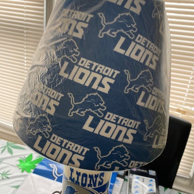 Detroit Lions Lamp Shade. NFL. Shades Are 9.5 X 5 X 7 Tall - Etsy
