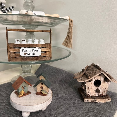 Rustic Honey Bee Decor Set/2, Primitive Bumble Bee Vase, Vintage Bee ...