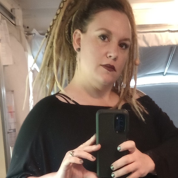 Candy Twilight Ombre Dreads / Dark Brown to Pink Transition / Decorated ...