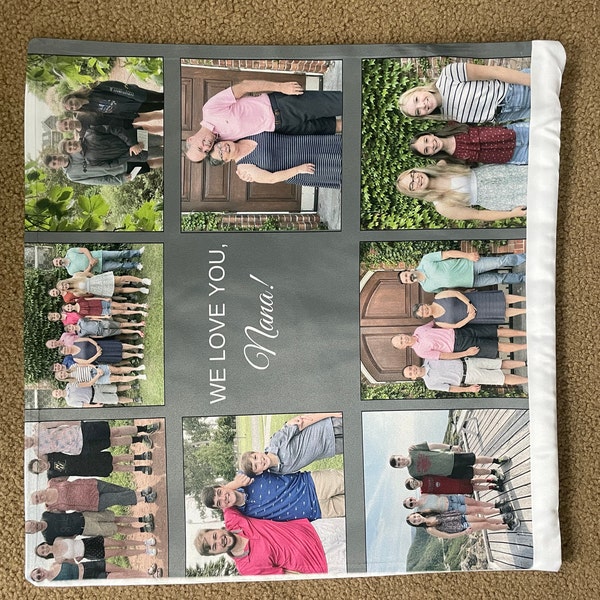 Create Your Own Decorative Throw Pillow With Personalized Photos and ...