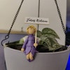 Fairy Potsitter Flower Pot Sitter House Warming Gift Flower Pot Fairy ...