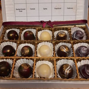 Customizable Box of 15 Assorted Artisan Chocolates Choose - Etsy