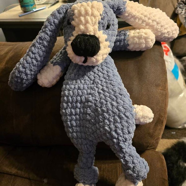 Puppy Snuggler Crochet Pattern. Dog Knotted Lovey Crochet Pattern ...