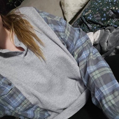 Upcycled Bleached Flannel Shirt Women's Size Small, Handmade Distressed ...