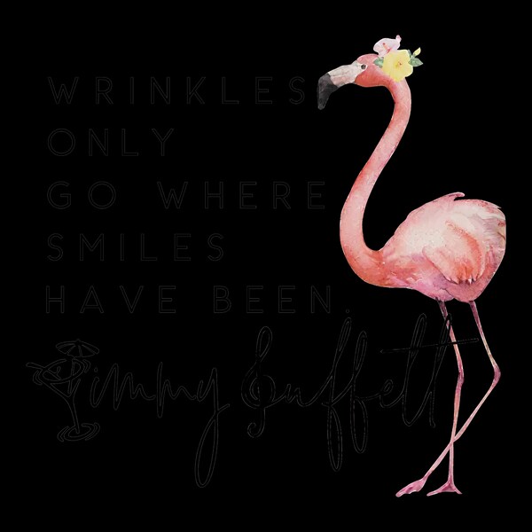 Flamingo Jimmy Buffett SVG PNG: Printable Illustration (digital ...