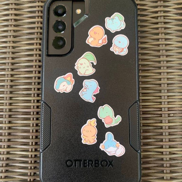 Pastel Tiny Derpy Poké Gen 1-9 Starters Sticker Sheet 27 Stickers - Etsy