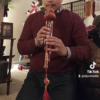 Orientalmusicsanctuary Extended-range Cambodian Rosewood Hulusi Chinese ...