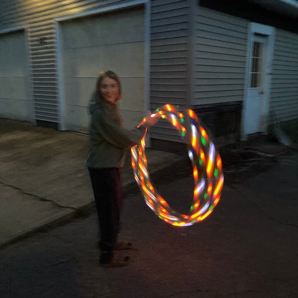 Fire on the Mountain LED Hoop- Rechargeable, Collapsible, Custom Sizes ...