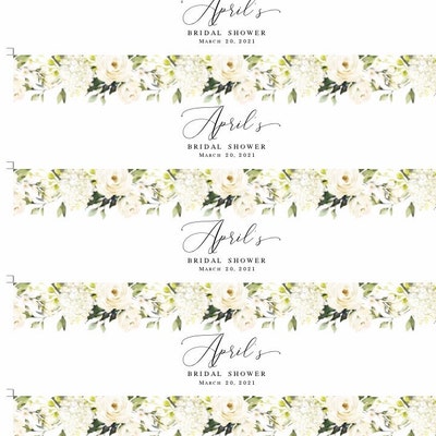 Floral Water Bottle Label Template Editable Label Custom - Etsy Canada