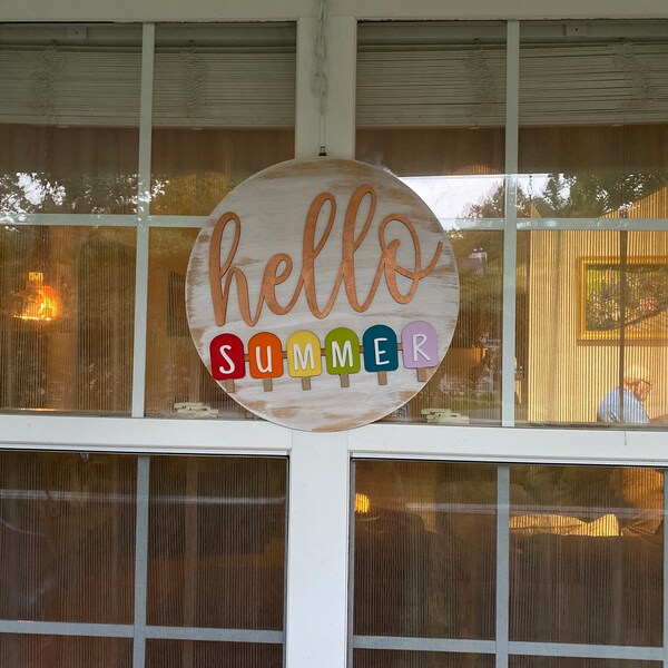 Original Seasonal Interchangeable Hello Sign - Etsy