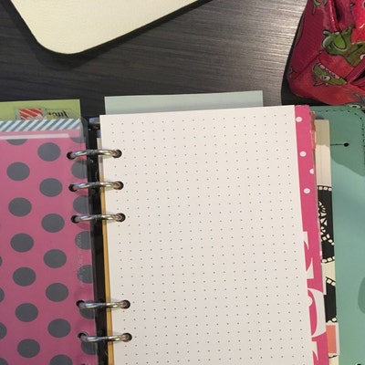 PRINTED Dotted Planner Inserts Dot Grid Planner Page 5mm Dot Grid Paper ...
