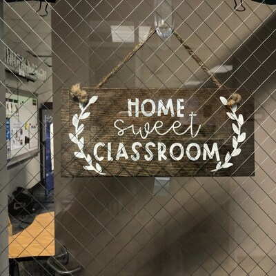 Home Sweet Classroom Sign Rustic Sign Classroom Sign Welcome Sign ...