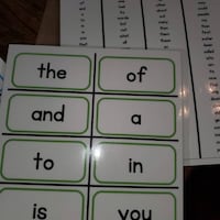 100 Printable Fry's First Hundred Sight Word Flashcards | Kindergarten ...