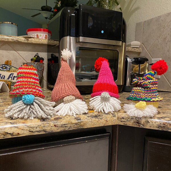 Loom Knitting Patterns Gnome Elf Christmas Ornament With Step by Step ...