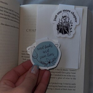 Just One More Chapter Magnetic Bookmark Handmade Bookmark Bookish Gifts ...
