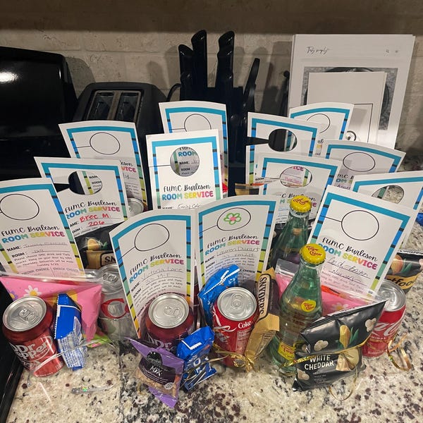 Teacher Appreciation Room Service Door Hanger, PTA Room Service Door ...