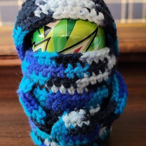CROCHET PATTERN: Can Cozy Hoodie. Keeps Cans and Bottles Cooler and ...