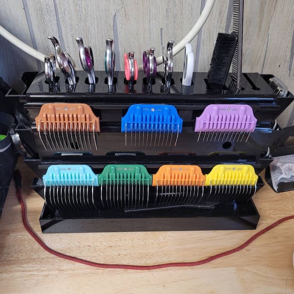 Wide Blade Holder WALL MOUNT ONLY 6 Spaces Holder Tray Organizer Caddy ...