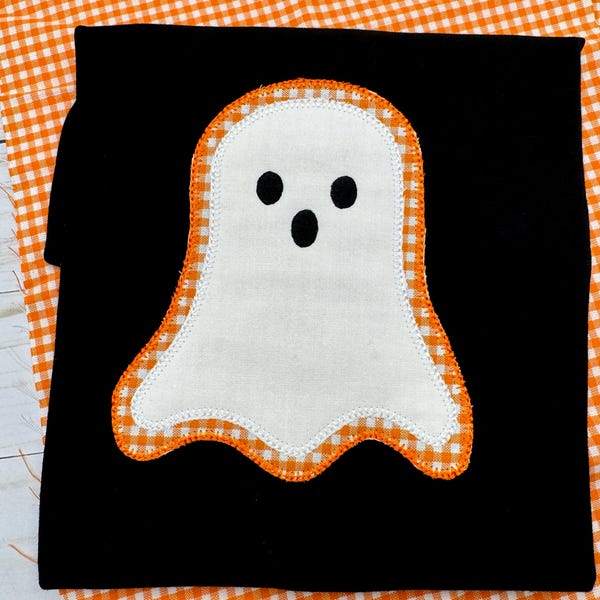 Double Layer Ghost Applique Design - Blanket Stitch (#1405) - Halloween ...