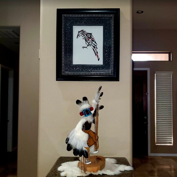 Raven Formline Art - Northwest Coast Style - Handmade Screen Print ...