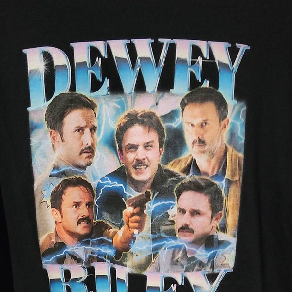DEWEY RILEY Retro T-shirt - Dewey Riley Homage Tees, Dewey Riley 90's ...